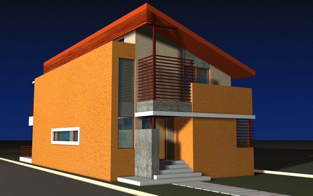 Proiect casa pe structura metalica S-207PE