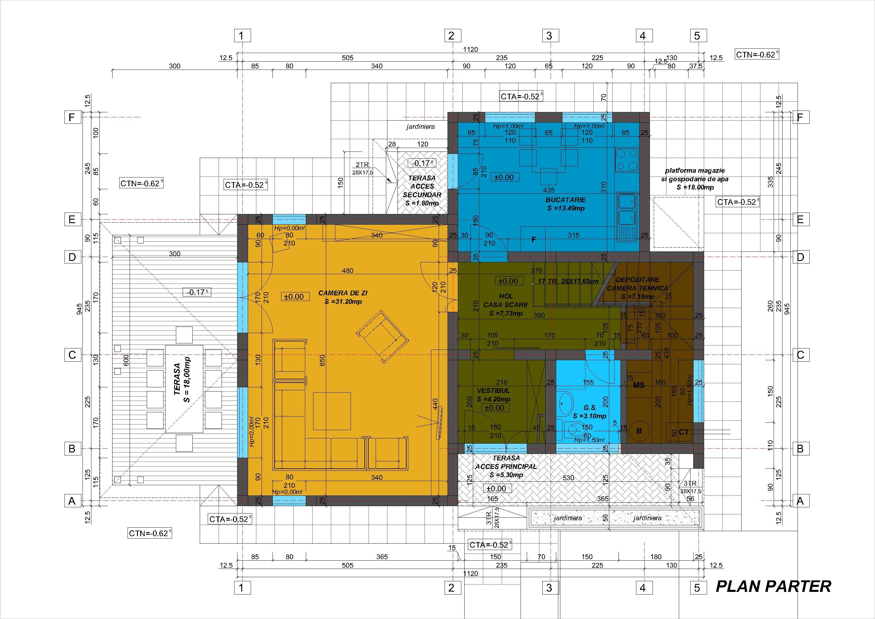 Proiect casa pe structura metalica S-163PE