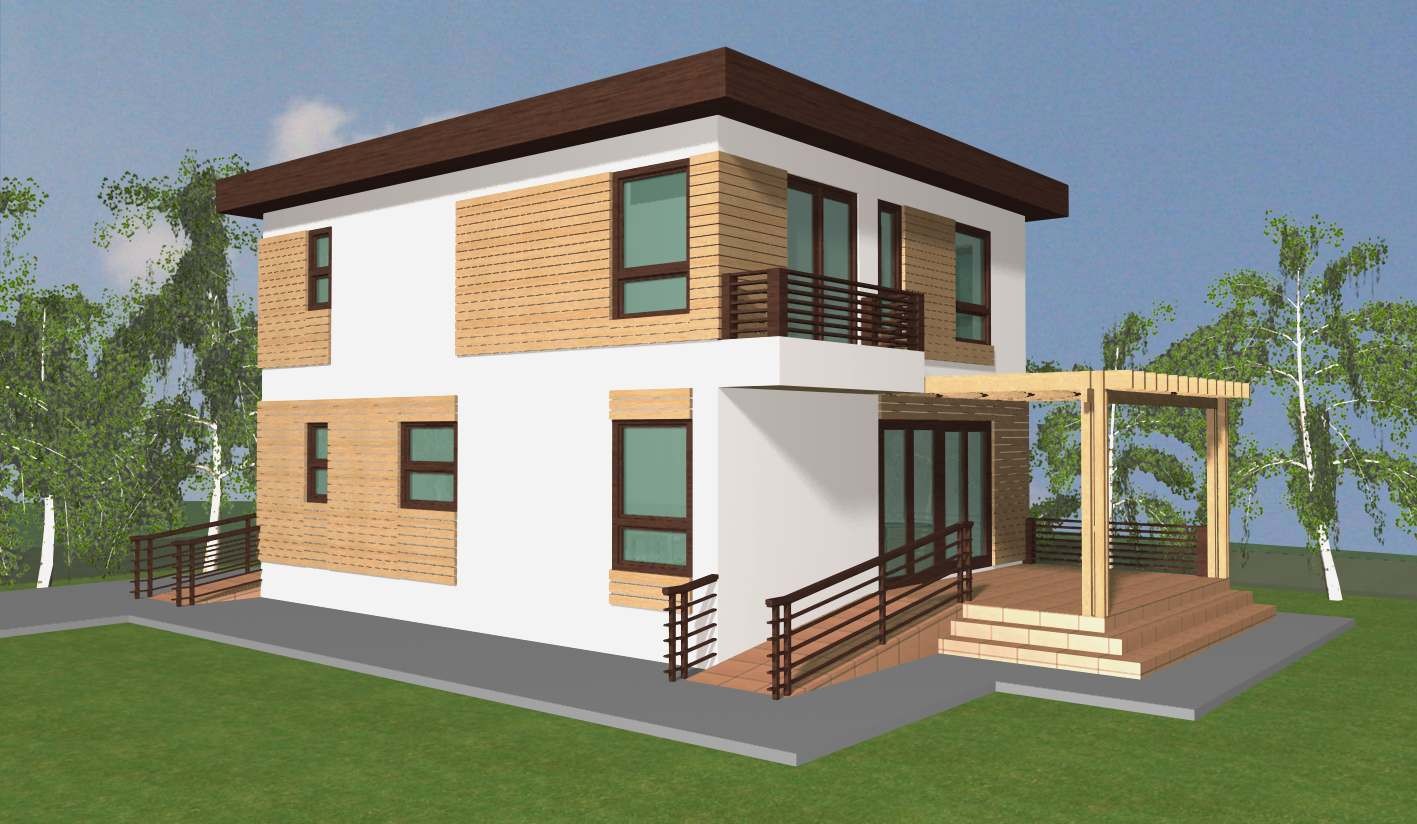 Proiect casa pe structura metalica E-138PE