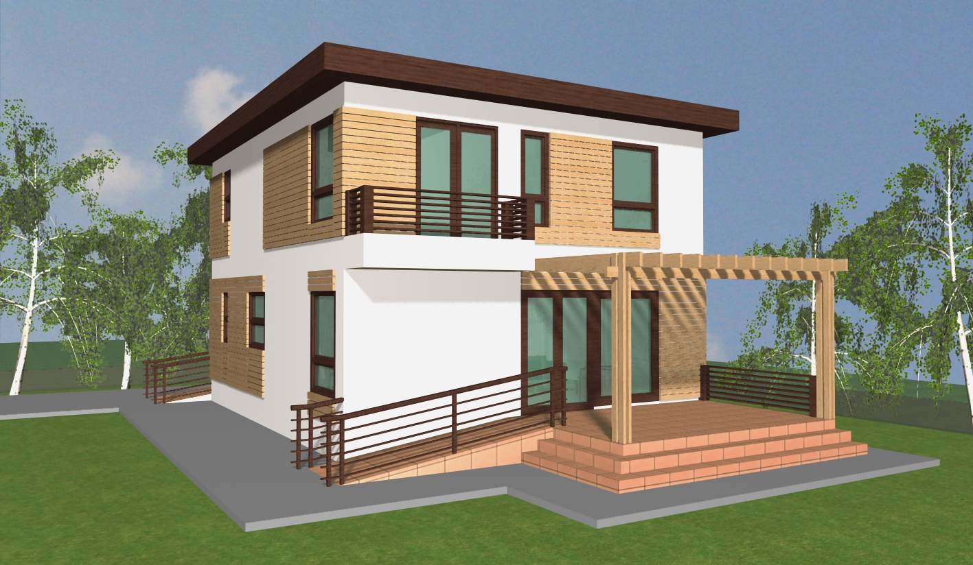 Proiect casa pe structura metalica E-138PE