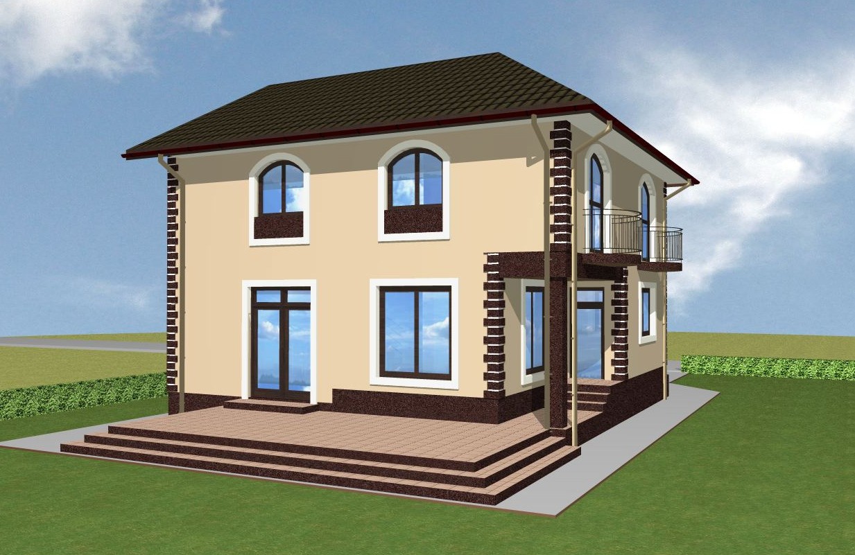 Proiect casa pe structura metalica E-228PE