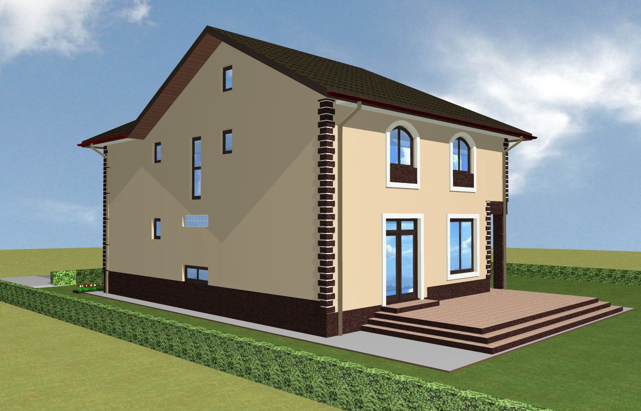 Proiect casa pe structura metalica E-228PE